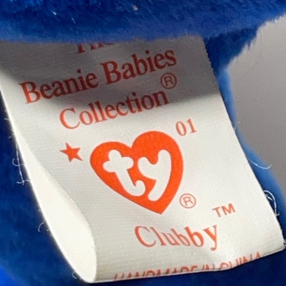 Toys | Ty Beanie Babies Clubby The Bear Royal Blue | Poshmark